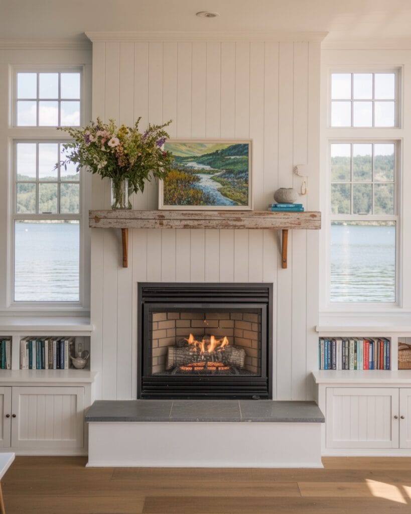 cozy-fireplace-ideas-lake-house-coastal-cottage